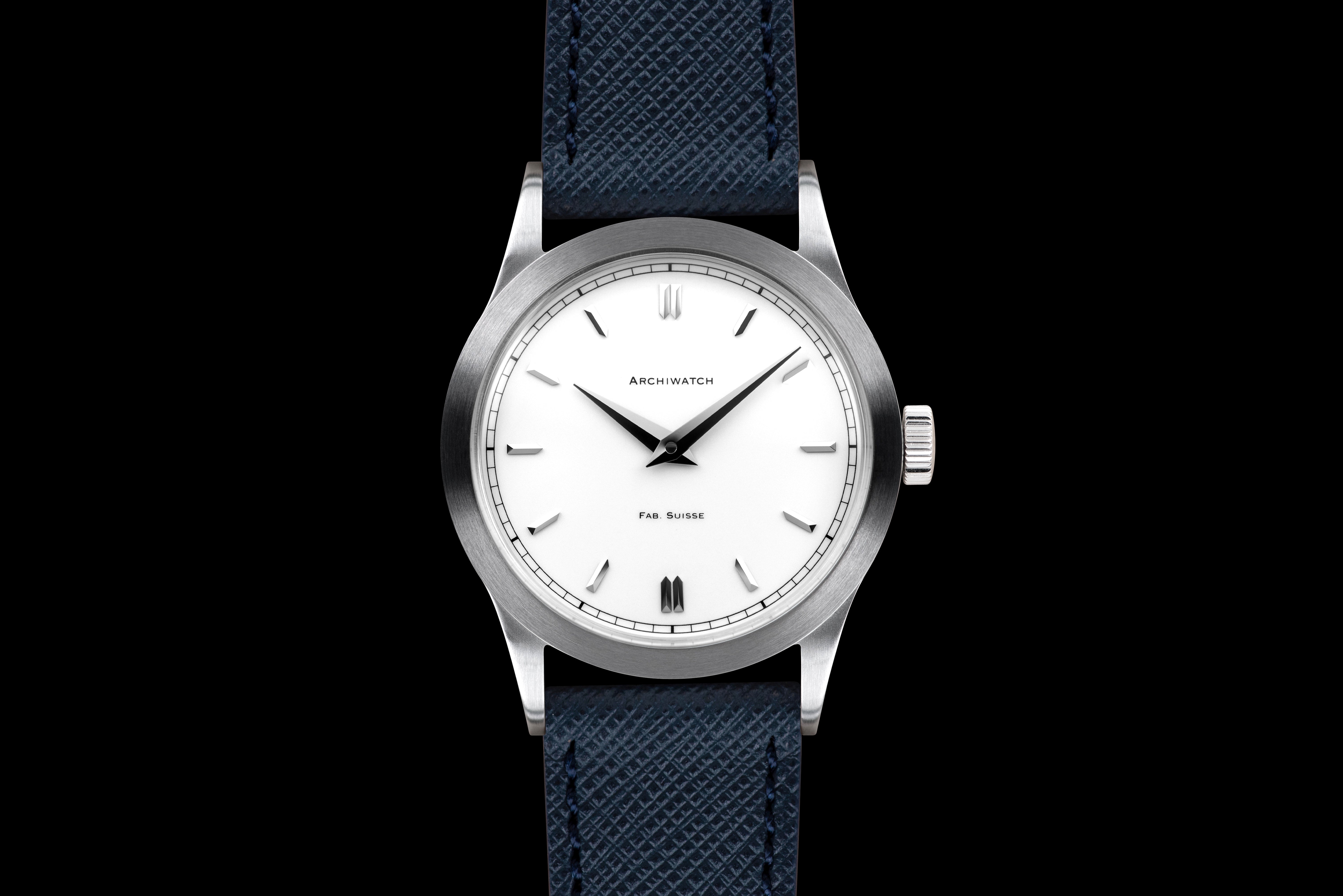 2023 ARCHIWATCH "ORIGINAL" 2525-1 GLOSSY OFF-WHITE DIAL LIMITED EDITIO ...