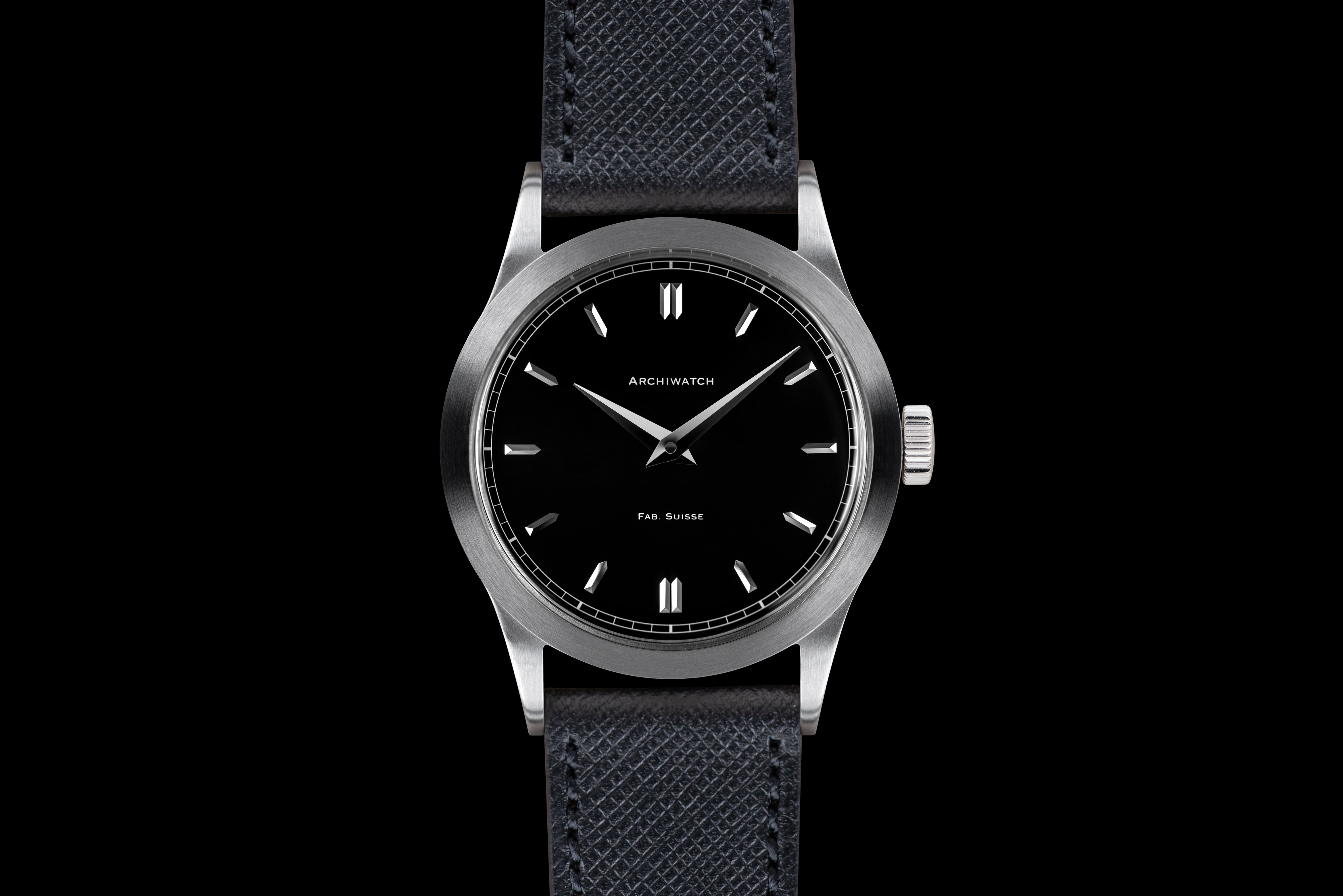 2023 ARCHIWATCH "ORIGINAL" 2525-1 GLOSSY BLACK DIAL LIMITED EDITION ...