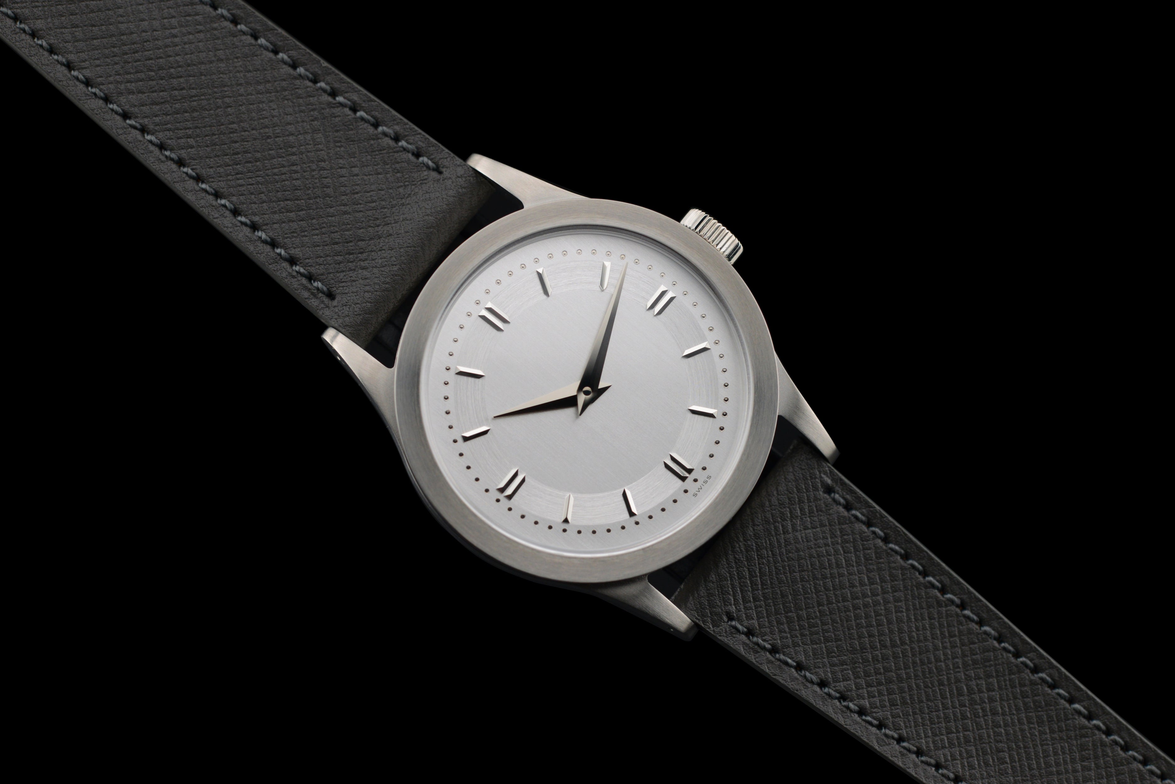 2023 The Archiwatch Anonymous "Two-Tone" Vertical Brushed Silver Dial
